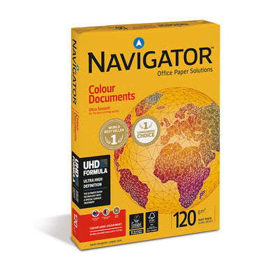 Navigator Colour Document White Printer Paper A4 120gsm (250 Sheets)