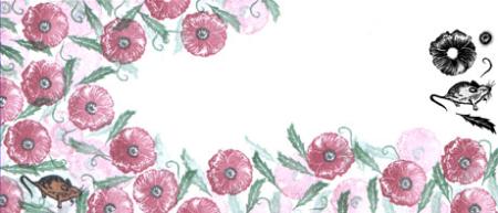 Card-io Majestix Clear Peg Stamps - Pretty Poppies