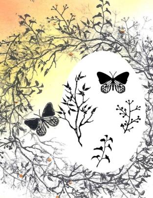 Card-io Majestix Clear Peg Stamps - Summer Wreath