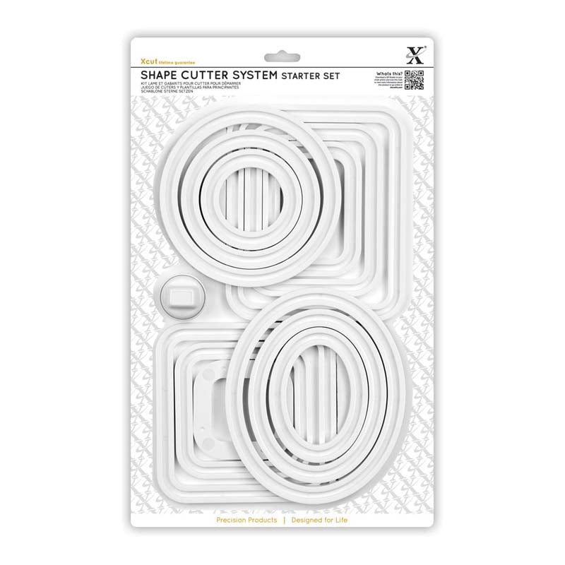 Xcut Shape Cutter System Starter Set (13pcs) Nesting Tracks & Cutter C