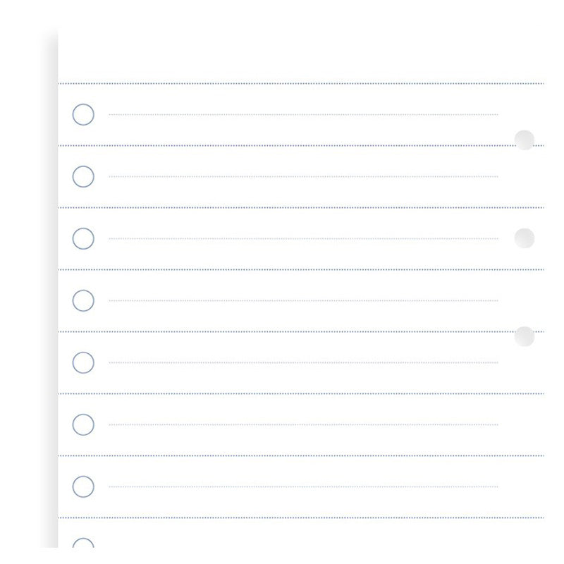 Filofax Clipbook Personal Undated Checklists